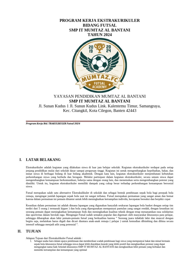 PROKER FUTSAL 2024 (AutoRecovered) | PDF