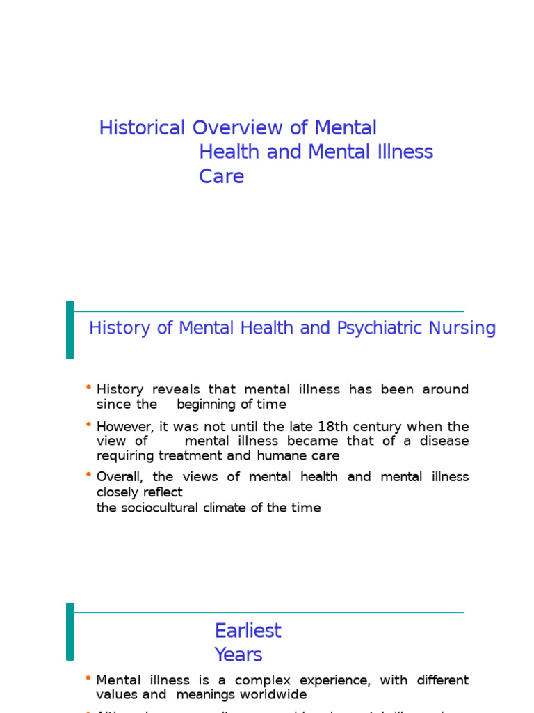 History of mental health | PDF