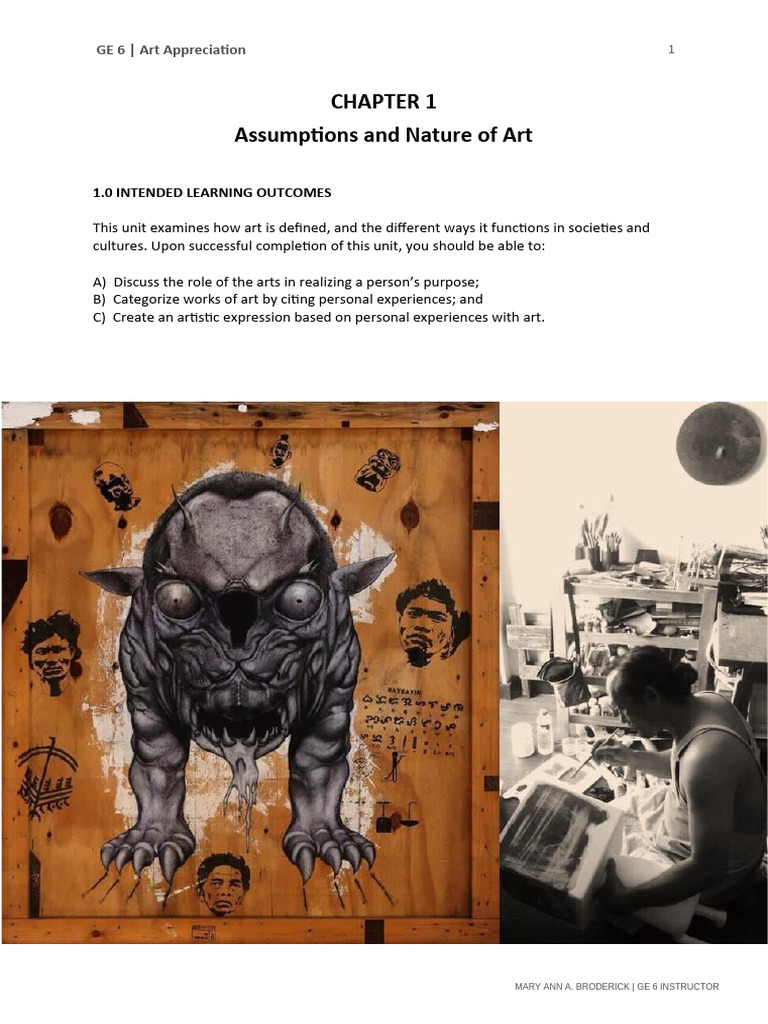 Module 1 Art Appreciation_STUDENTS | PDF