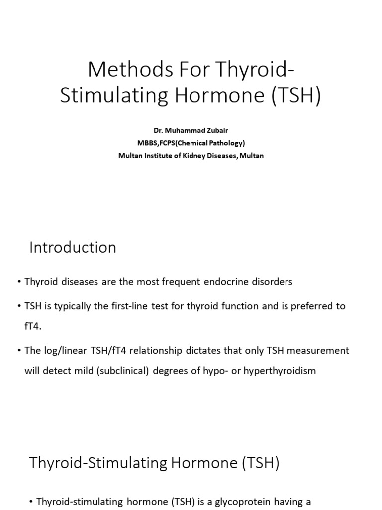 Methods of TSH Determination | PDF