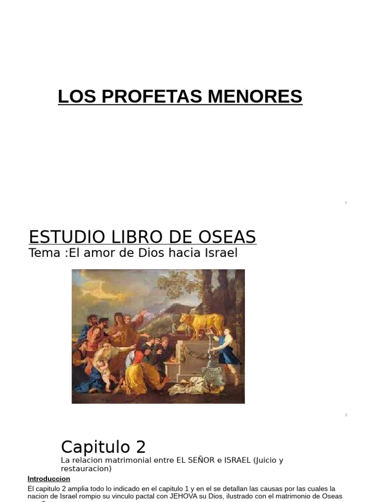 Los Profetas Menores Oseas Cap 2 Pdf