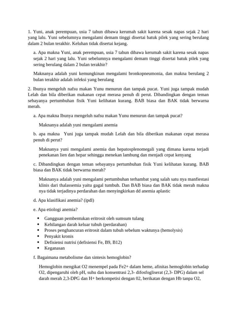 Thalassemia Intermedia Sken C | PDF