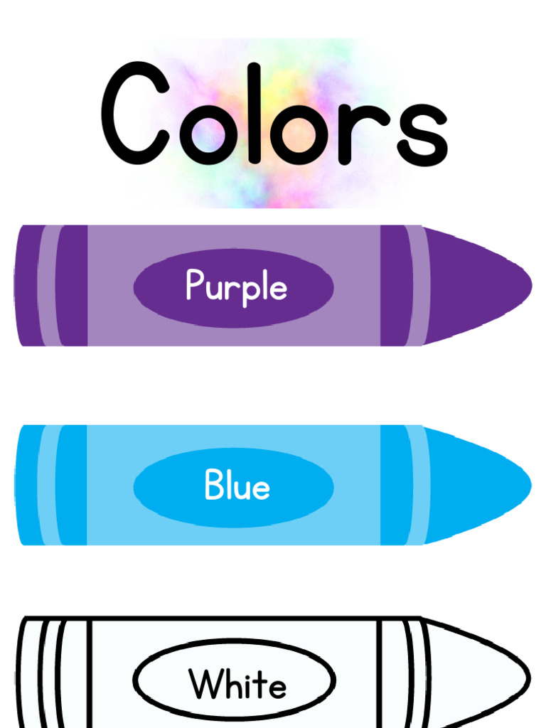 Colors Flashcards | PDF