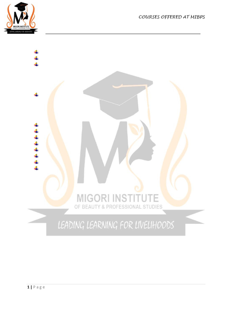 Courses Offered in MIBPS | PDF