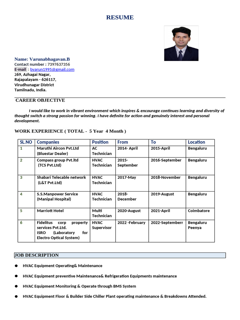 1679841313VARUNABHAGAVAN__RESUME 1 | PDF