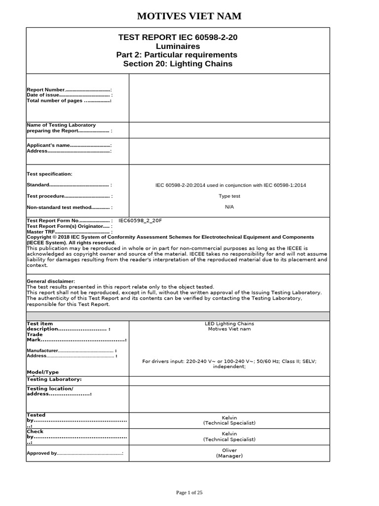 IEC 60598-2-20 Section 20 | PDF | Electrical Connector | Electrical ...