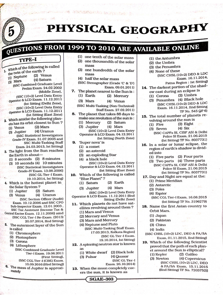 PHYSICAL GEOGRAPHY | PDF