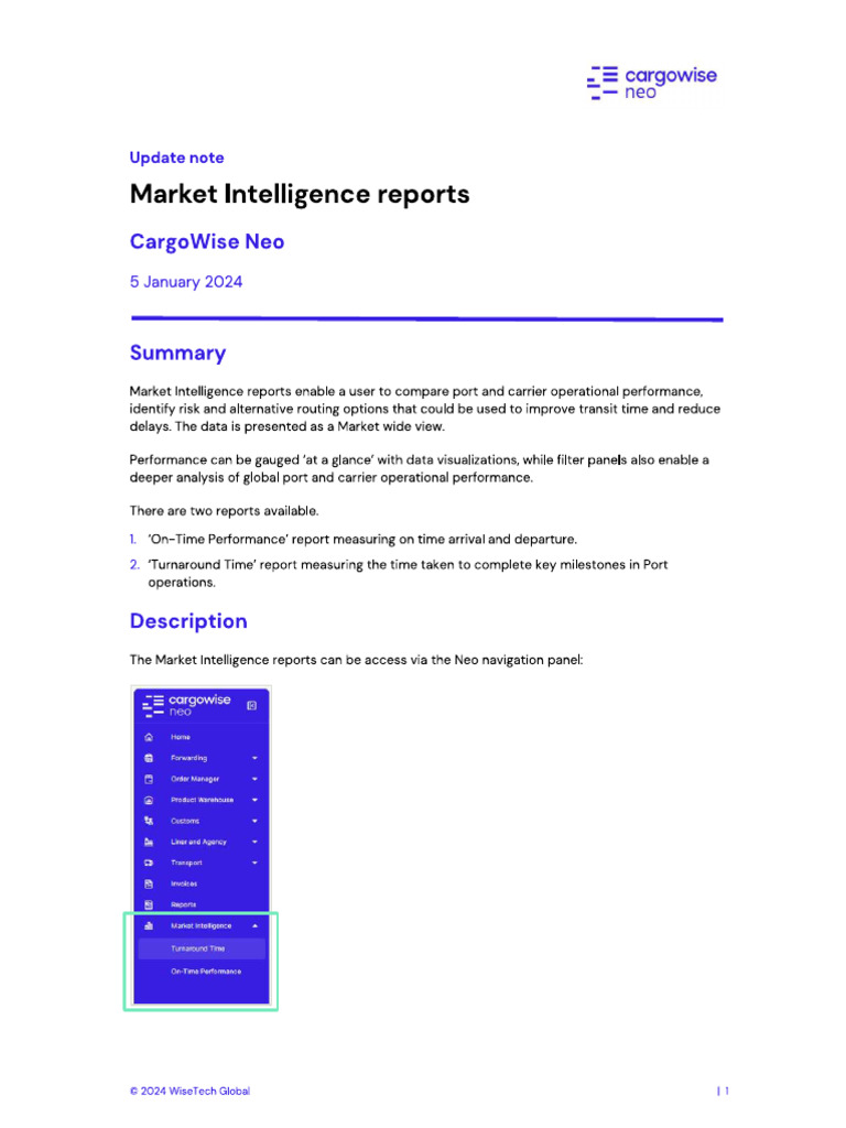 Market Intelligence Information | PDF