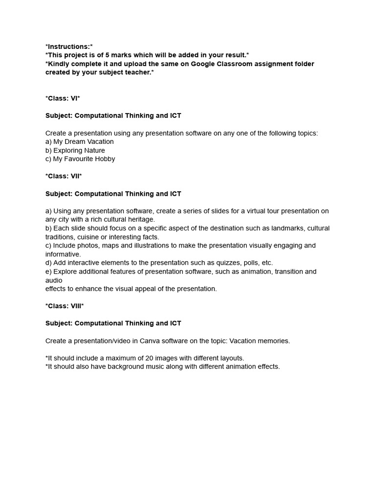 Compulsory Computer HHW 5 MARKS | PDF