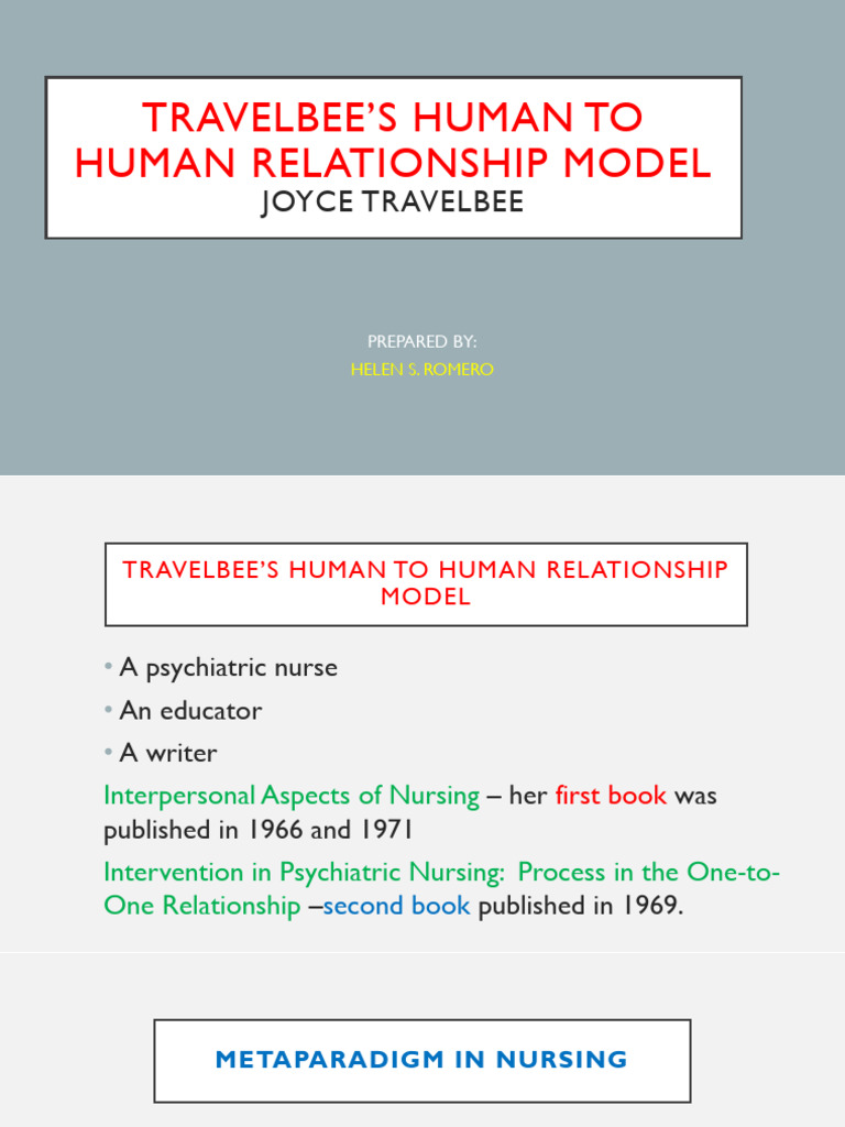 Travelbees Human To Human Relationship Model | PDF