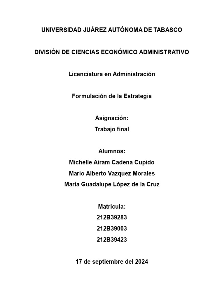 Act. Final - Equipo 1 | PDF | Leche | Análisis FODA