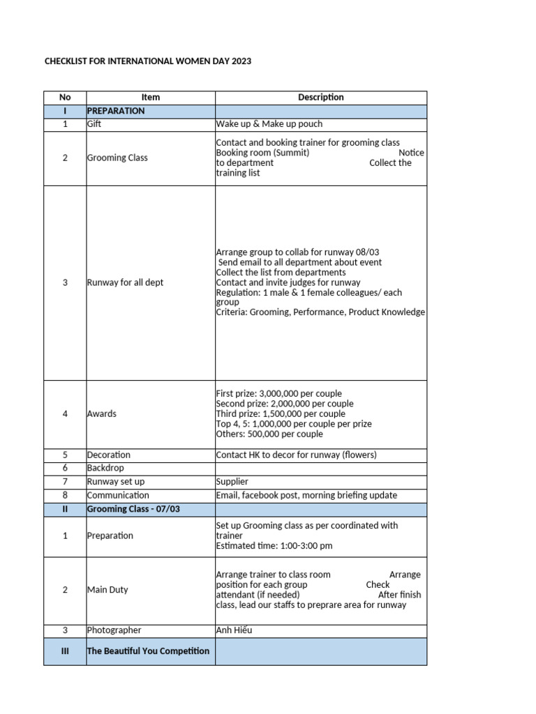 2023.3 Women's Day Program | PDF