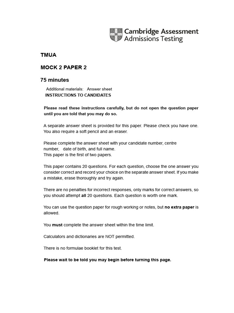 Mock - Set 2 - Paper 2 | PDF