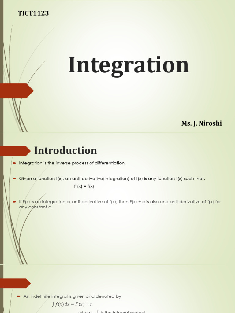 Integration | PDF