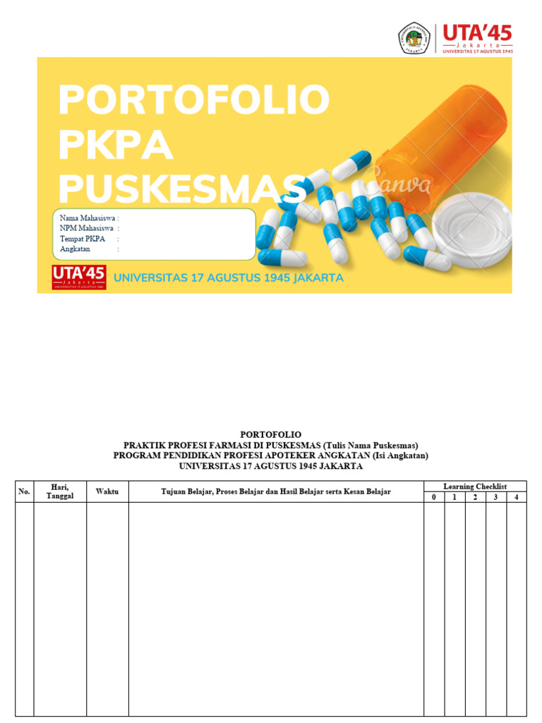 Portofolio Pkpa Puskesmas | PDF