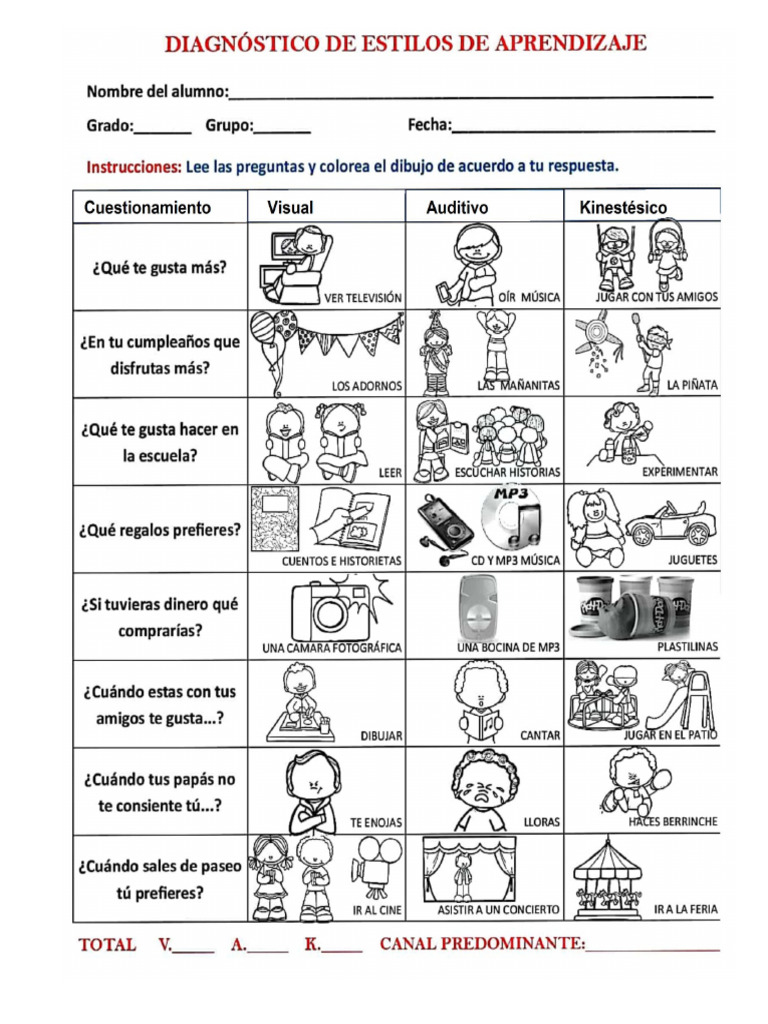 Estilos de Aprendizaje | PDF