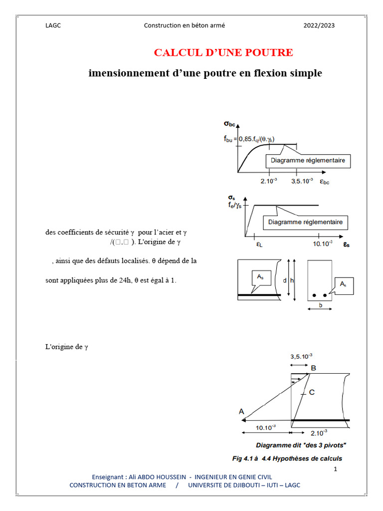 Cour Dimensionnement de La Poutre | PDF