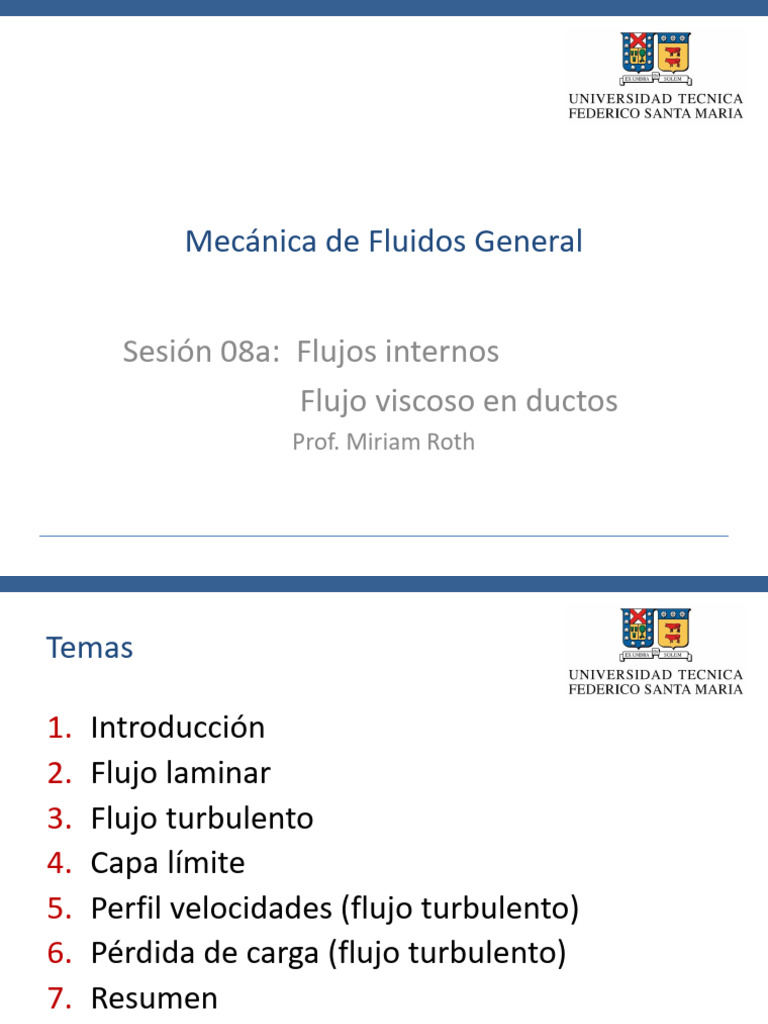 MecFlu S08a FlujosInternos | PDF