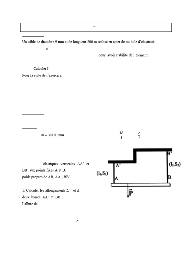 TD MST 3 - Traction Et Compression | PDF