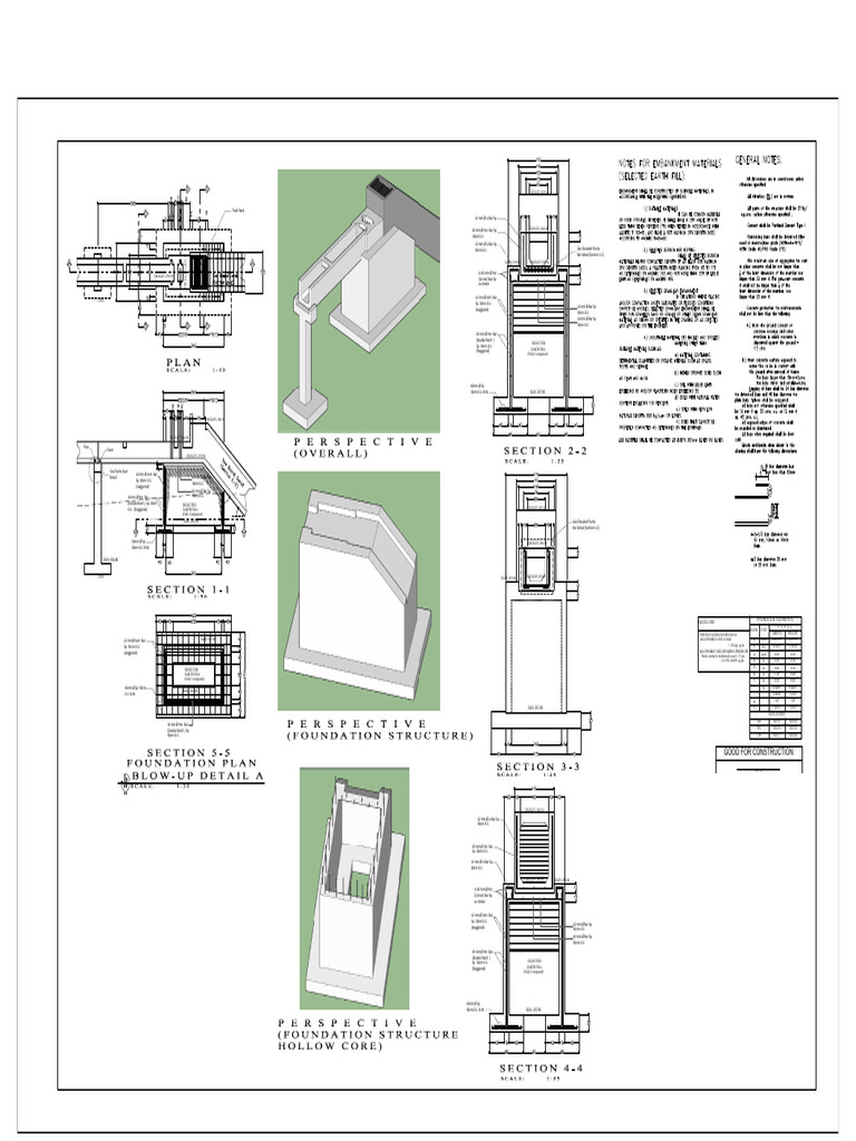 elevated headgate foundation plan | PDF