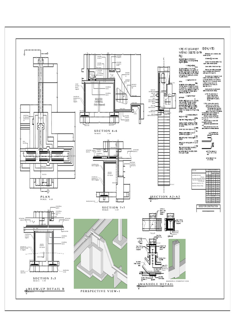 Foundation of Inlet Inverted Siphon Plan | PDF