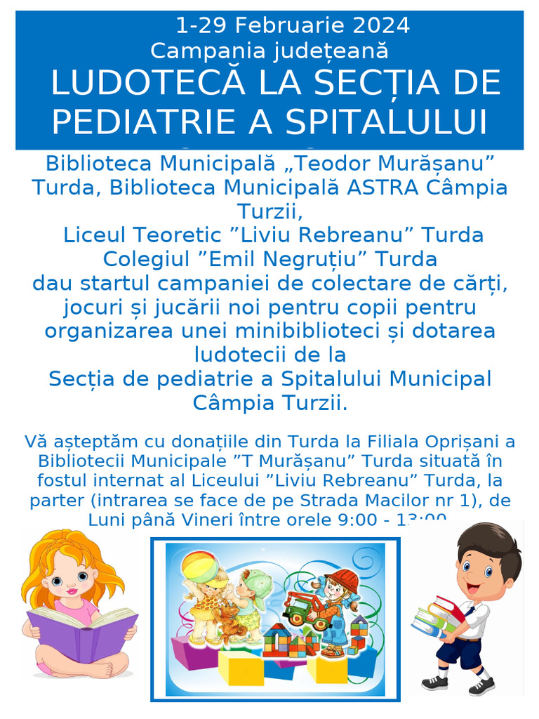 Afis Minibiblioteca La Spital 2023 | PDF