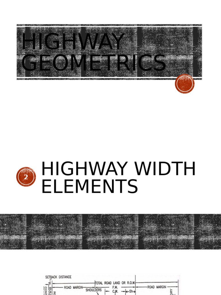Highway Geometrics | PDF