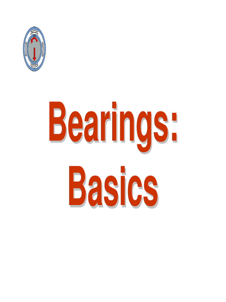 II.F. Bearings. Basics | PDF