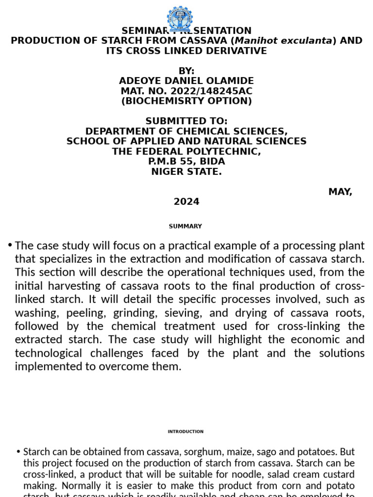 Adeoye Daniel Presentation | PDF