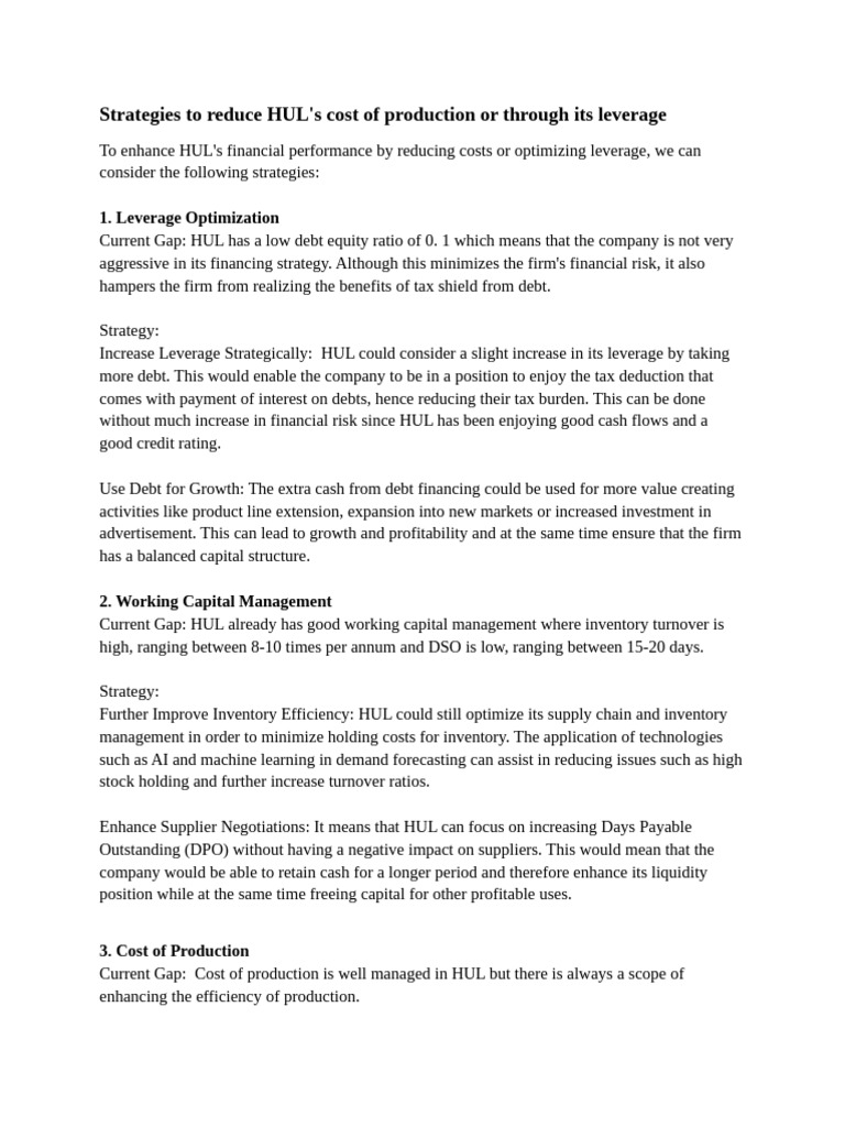 Hul Strategies | PDF