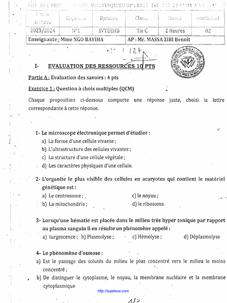 Sequence 1 de SVT | PDF