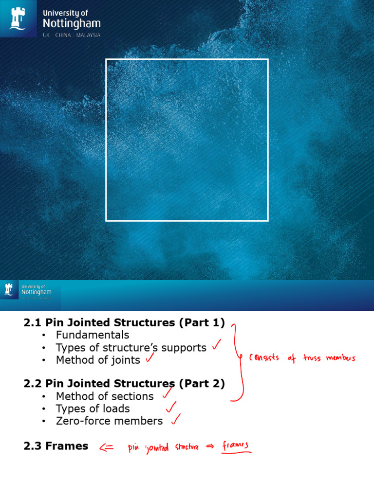 L2.1 Pin Jointed Structures | PDF