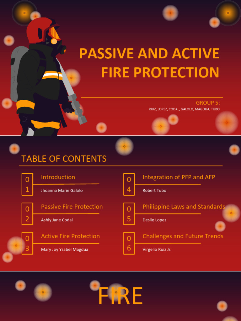 Group 5 Passive and Active Fire Protection | PDF