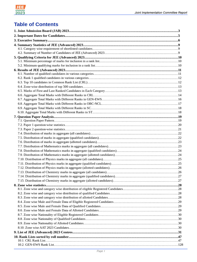 JIC Report 20235 | PDF