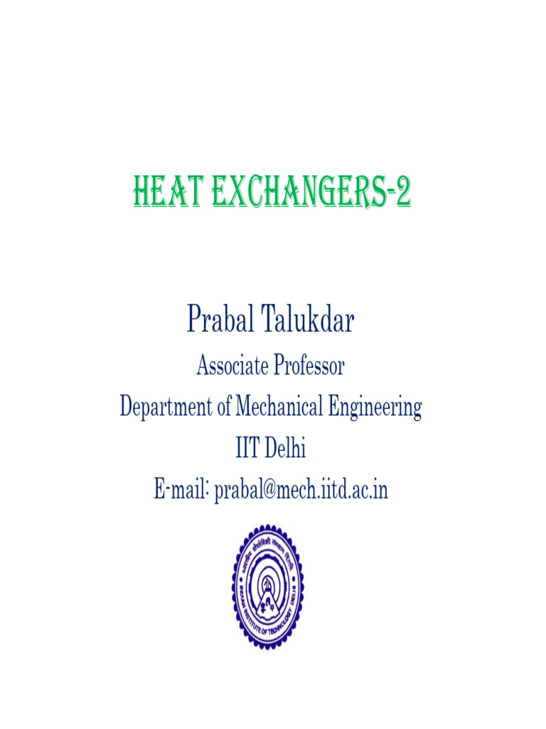 Heat Exchanger Part 2 Pdf