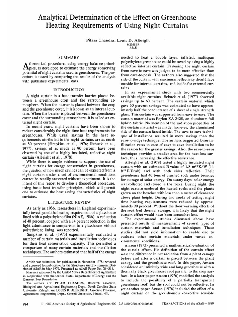 Night Curtain Paper | PDF