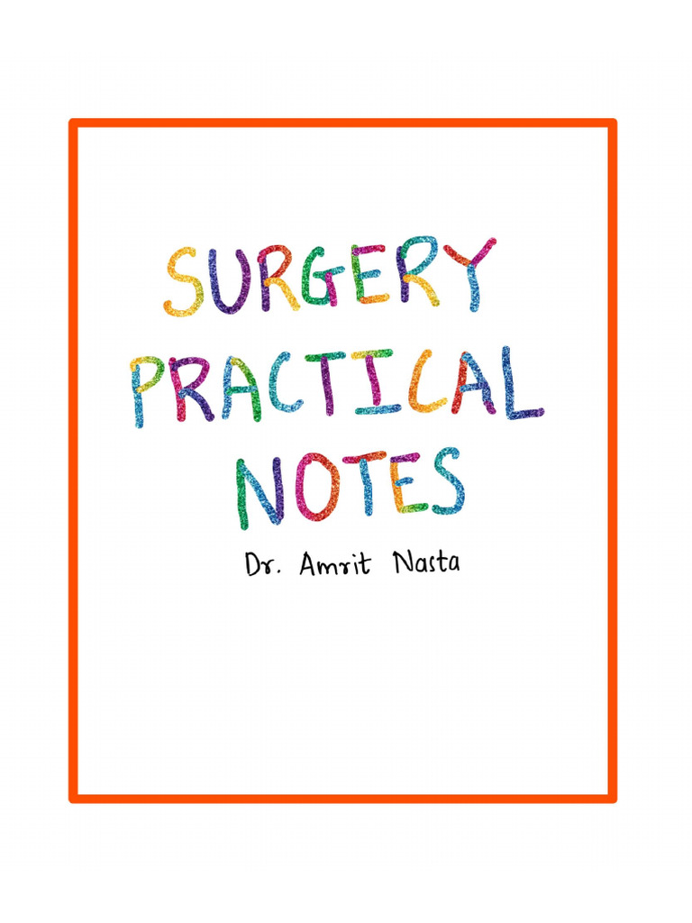 Surgery Case Sheet Private!!! | PDF