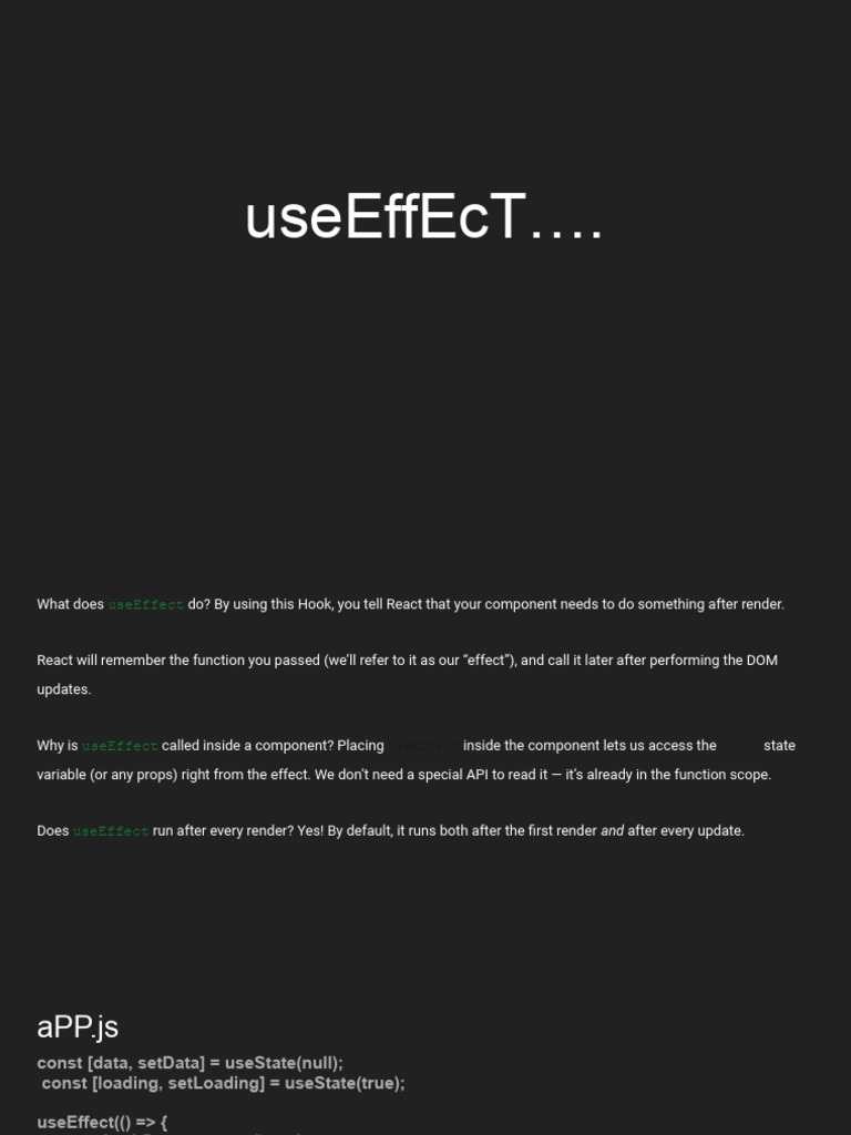 useEffEcT…. | PDF