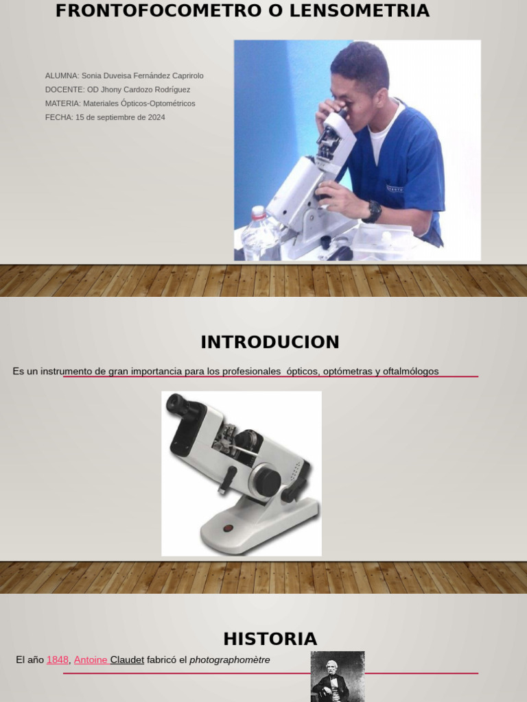 Presentación Lensometria | PDF