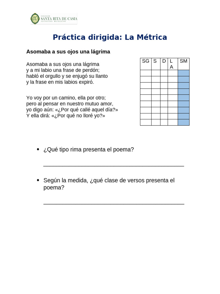 EJERCICIOS METRICA | PDF