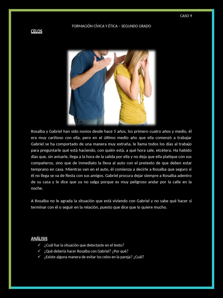 9 - Relaciones Sentimentales - Celos | PDF