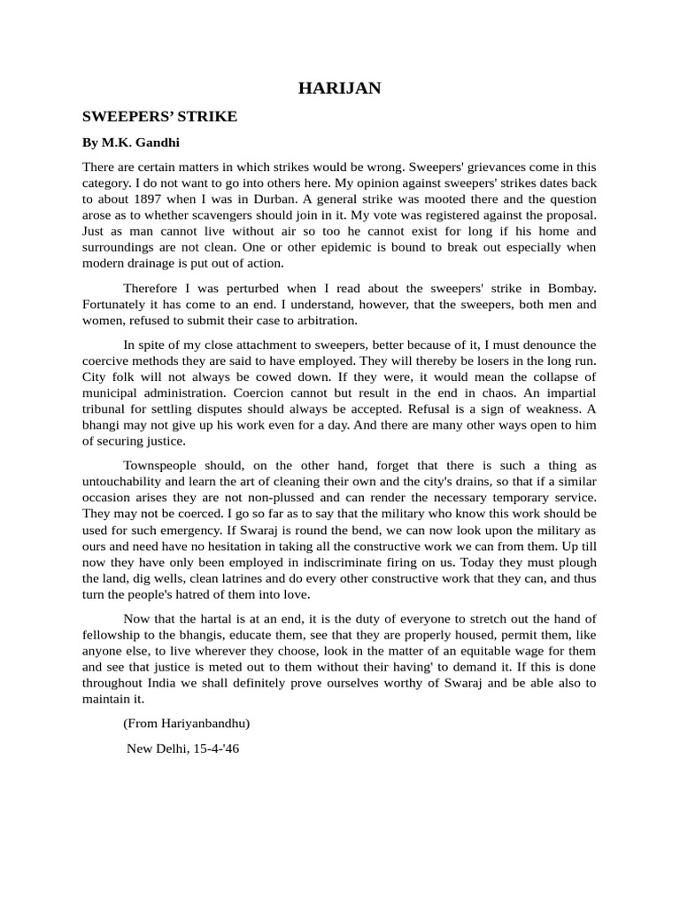 Sweepers' Strike | PDF