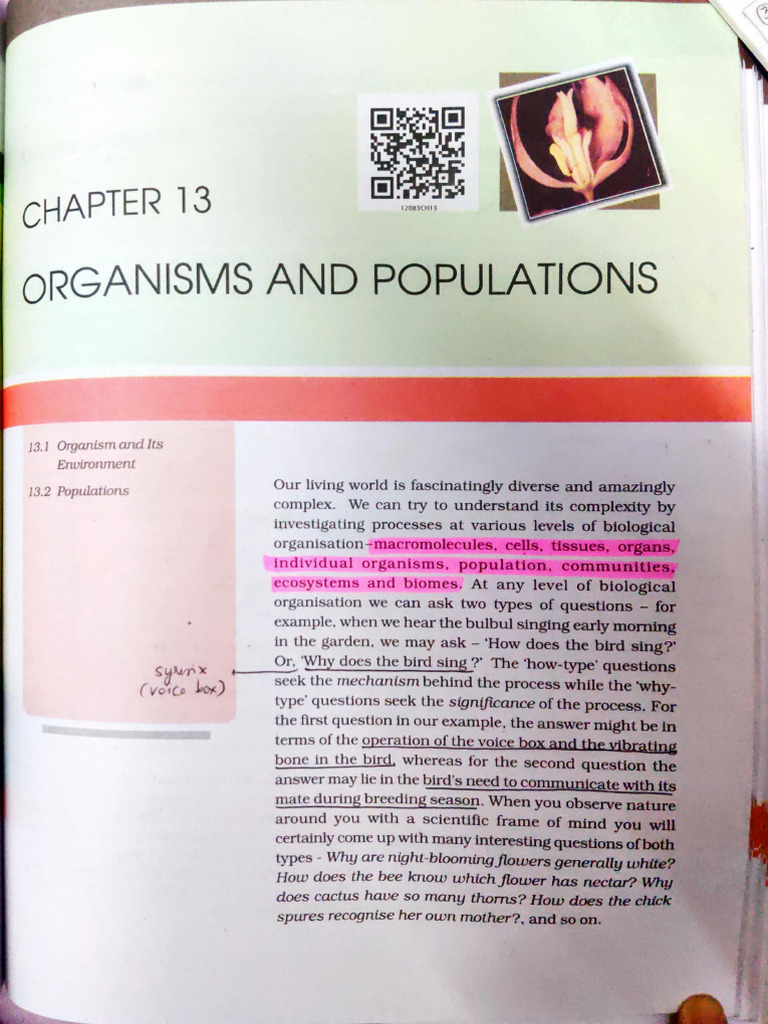 Organisms and Populations NCERT NOTES | PDF