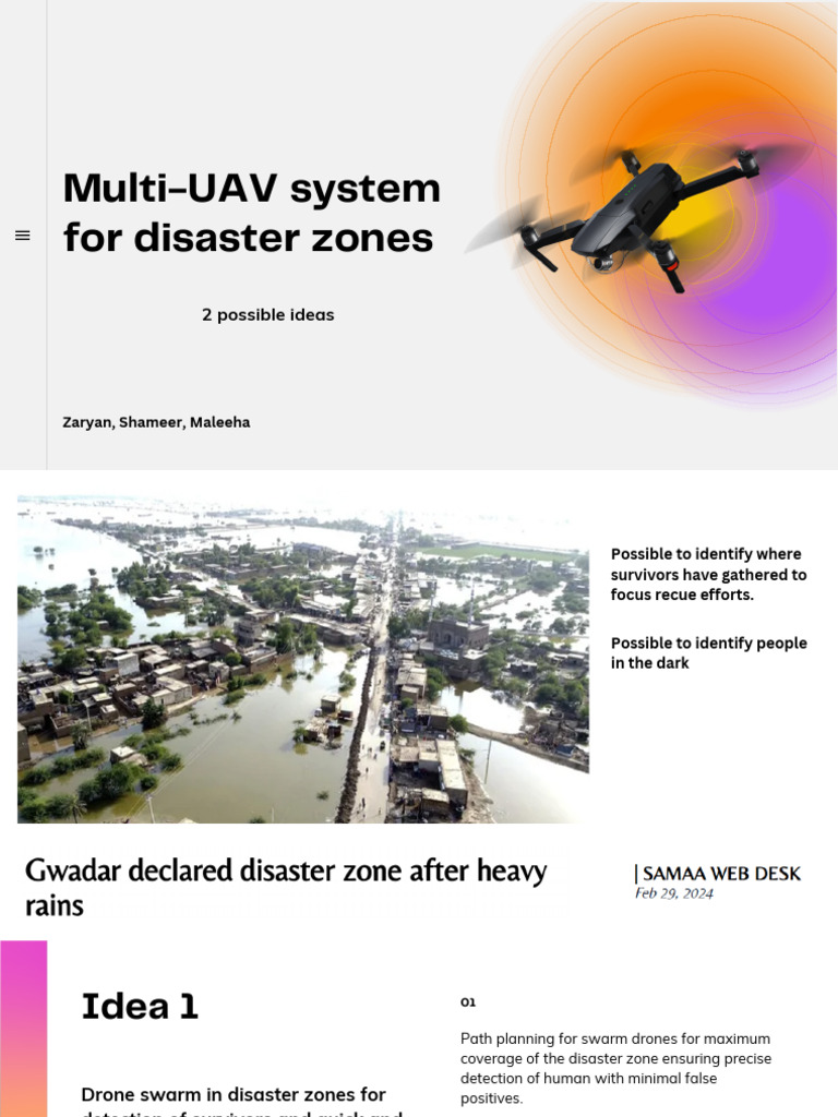 Multi-Drone System For Search and Rescue Operations | PDF