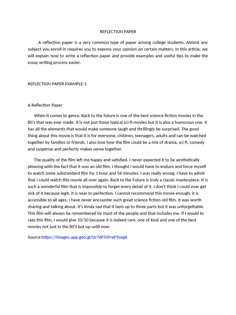 Reflection Pape-WPS Office | PDF