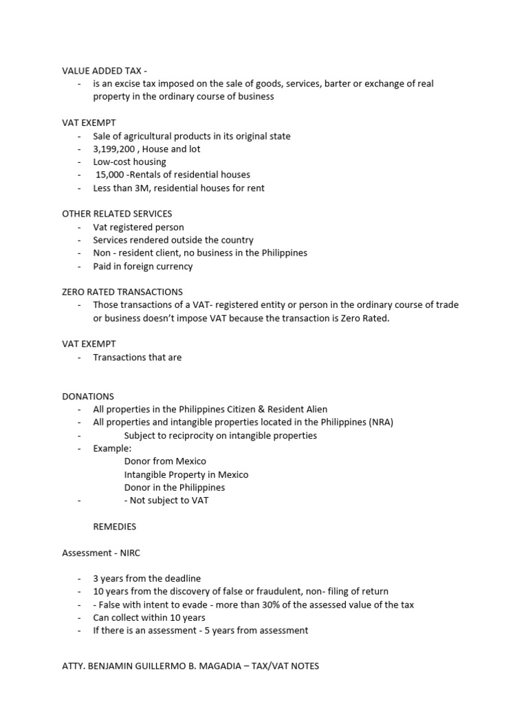 Value Added Tax | PDF