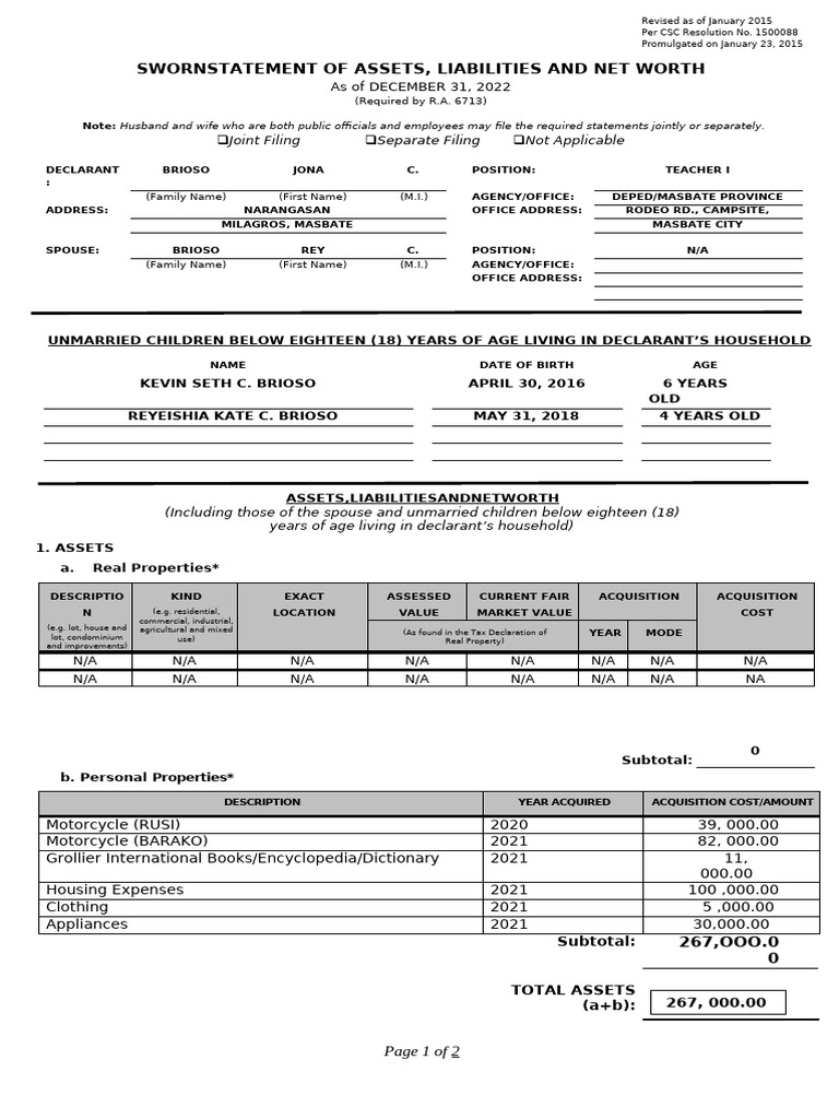 Saln 2022 Jona | PDF