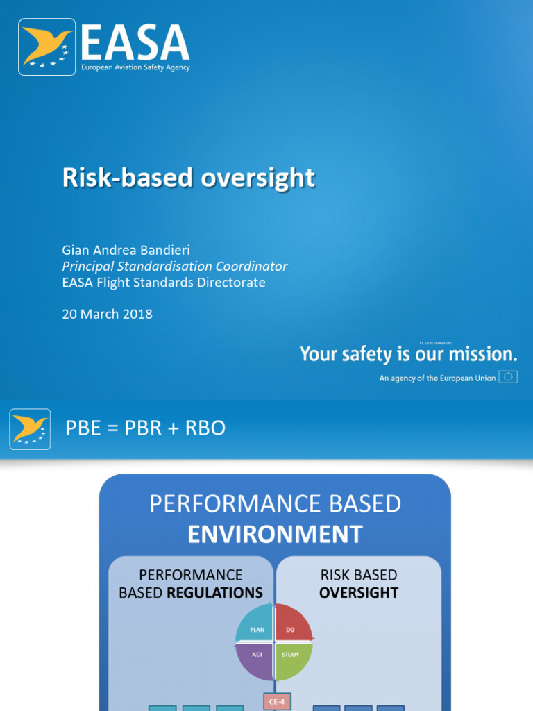 RBS EASA Risk-Based Oversight | PDF | Risk | Regulatory Compliance