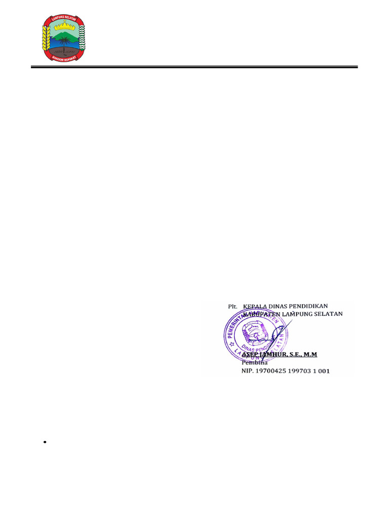 Undangan Peserta Bimtek Arkas 4.0 PAUD 2023 | PDF