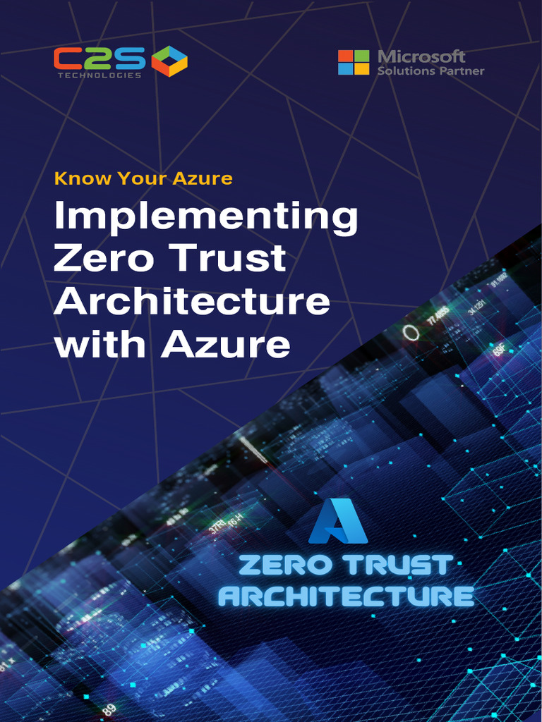Implementing Zero Trust Architecture With Azure 1723684860 | PDF